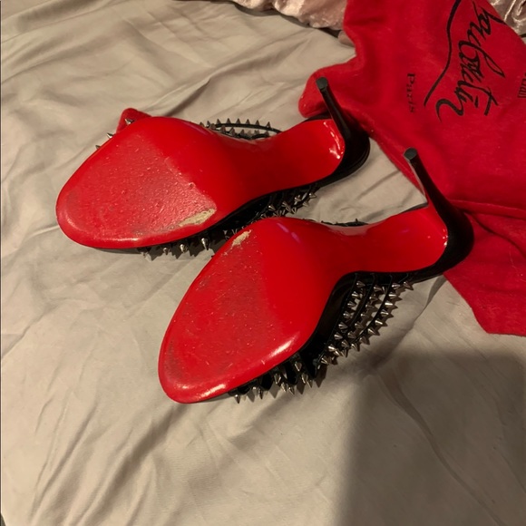 Christian Louboutin | Shoes | Christian Louboutin Black Martha Spike ...